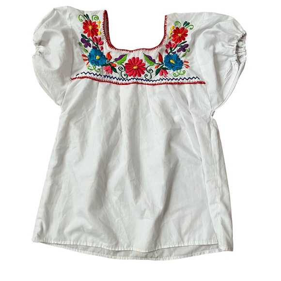 Tops | Floral Embroidered Fiesta Top Blouse | Poshmark